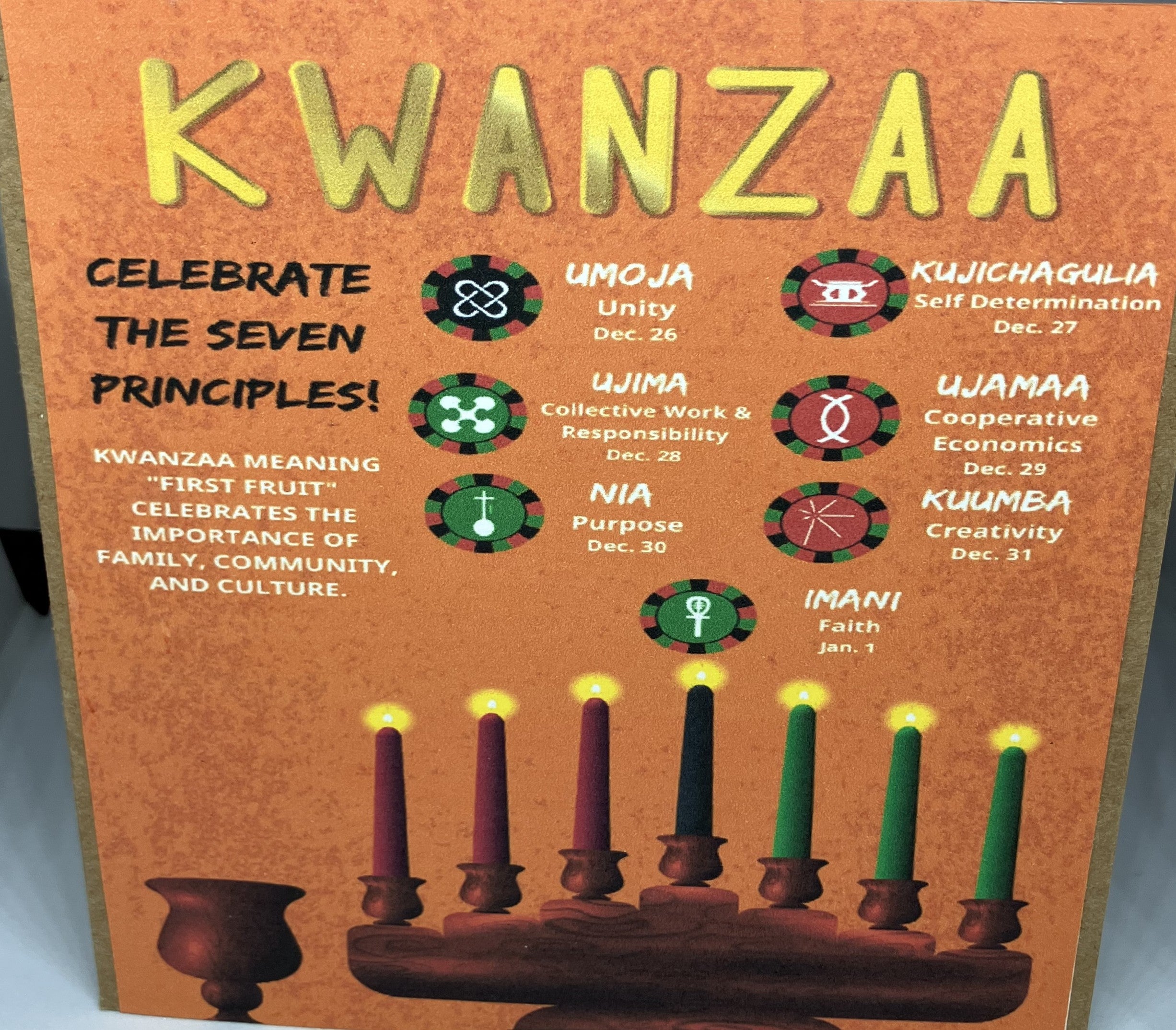 Kwanzaa Card – Cards-by-Linda-A.com